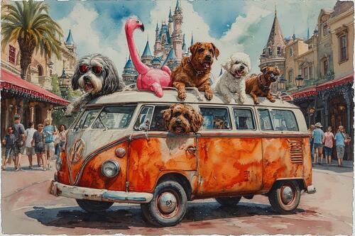 Barkin’ Down to Disney (A Tail of Four Dogs and Flossie the Flamingo ...