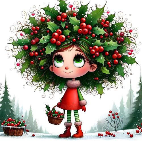 Nancy's Holly Berry Hair - a poem by PinkFaerie5 - All Poetry