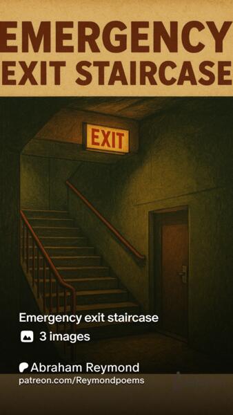 Emergency exit staircase - a poem by Abraham Reymond - All Poetry