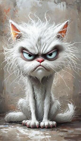 Grumpy cat... - a poem by Greycloud99 - All Poetry