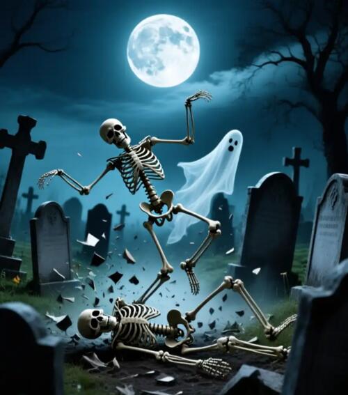 Graveyard Halloween dance party - a poem by Neville the Mascryter - All ...