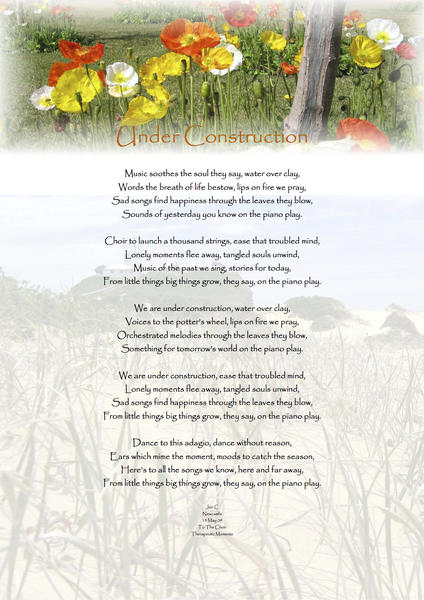 Under Construction - a poem by Barddylbach - All Poetry